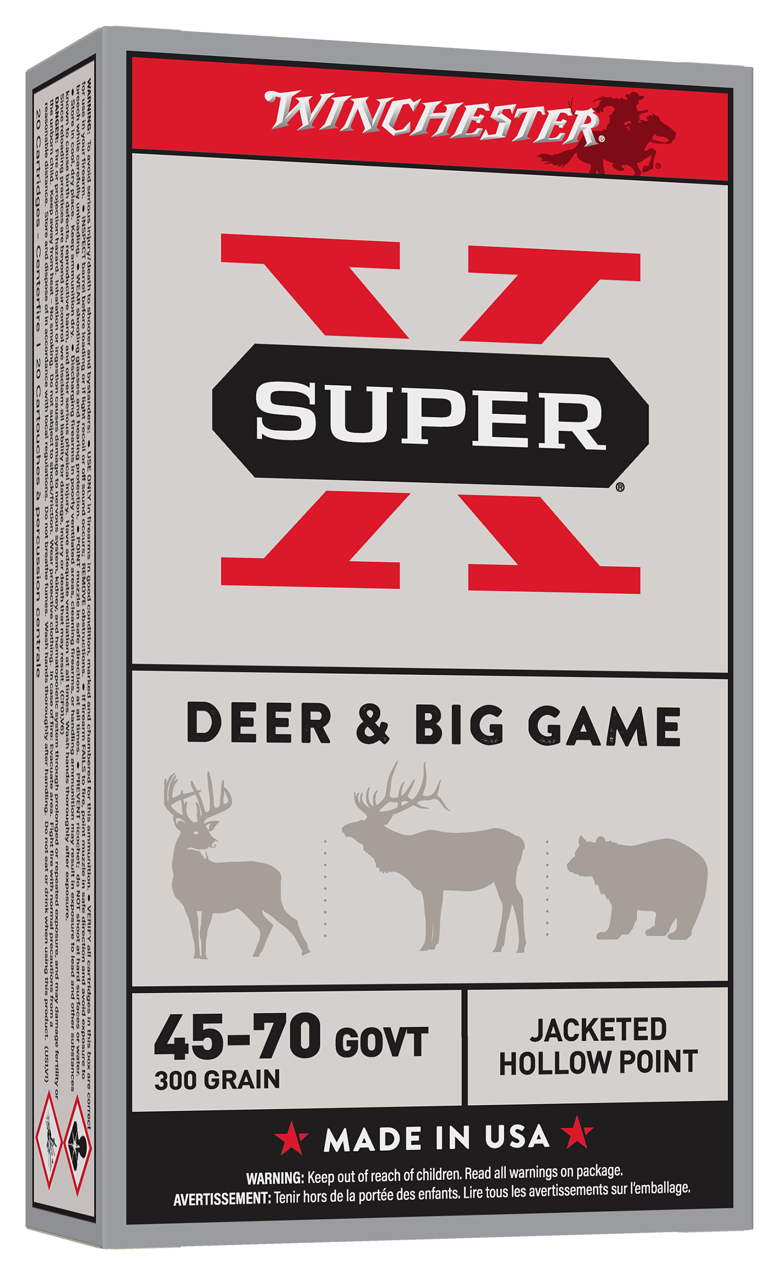 Winchester Super-X .45-70 Government 300 Grain Rifle Ammo | Bass Pro Shops